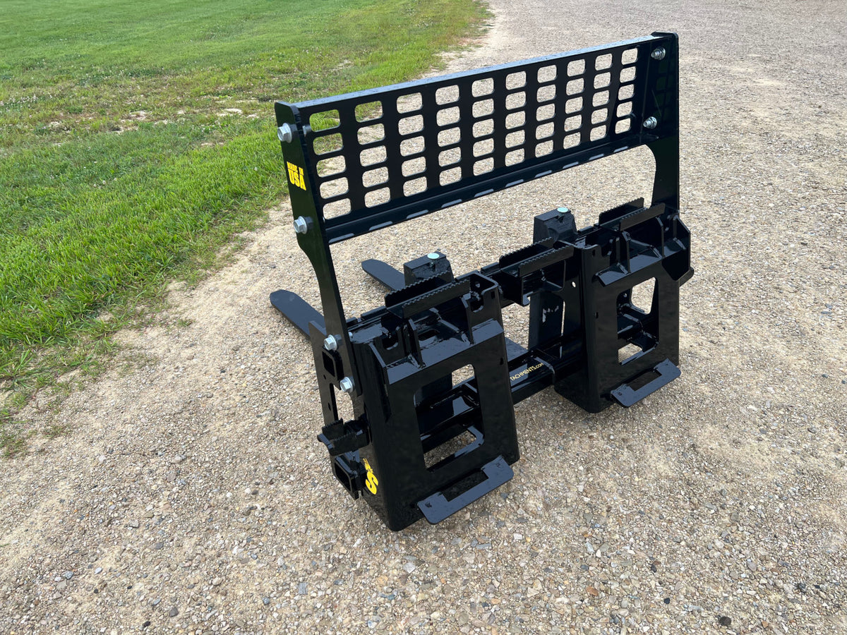Skid Steer Pallet Forks | Heavy-Duty Fork Attachment by Stinger — Bison ...