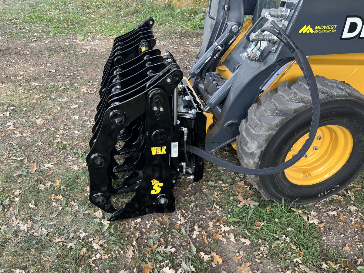 Utility Tractor Grapple Bucket | Heavy-Duty Brush Grapple — Bison Supply