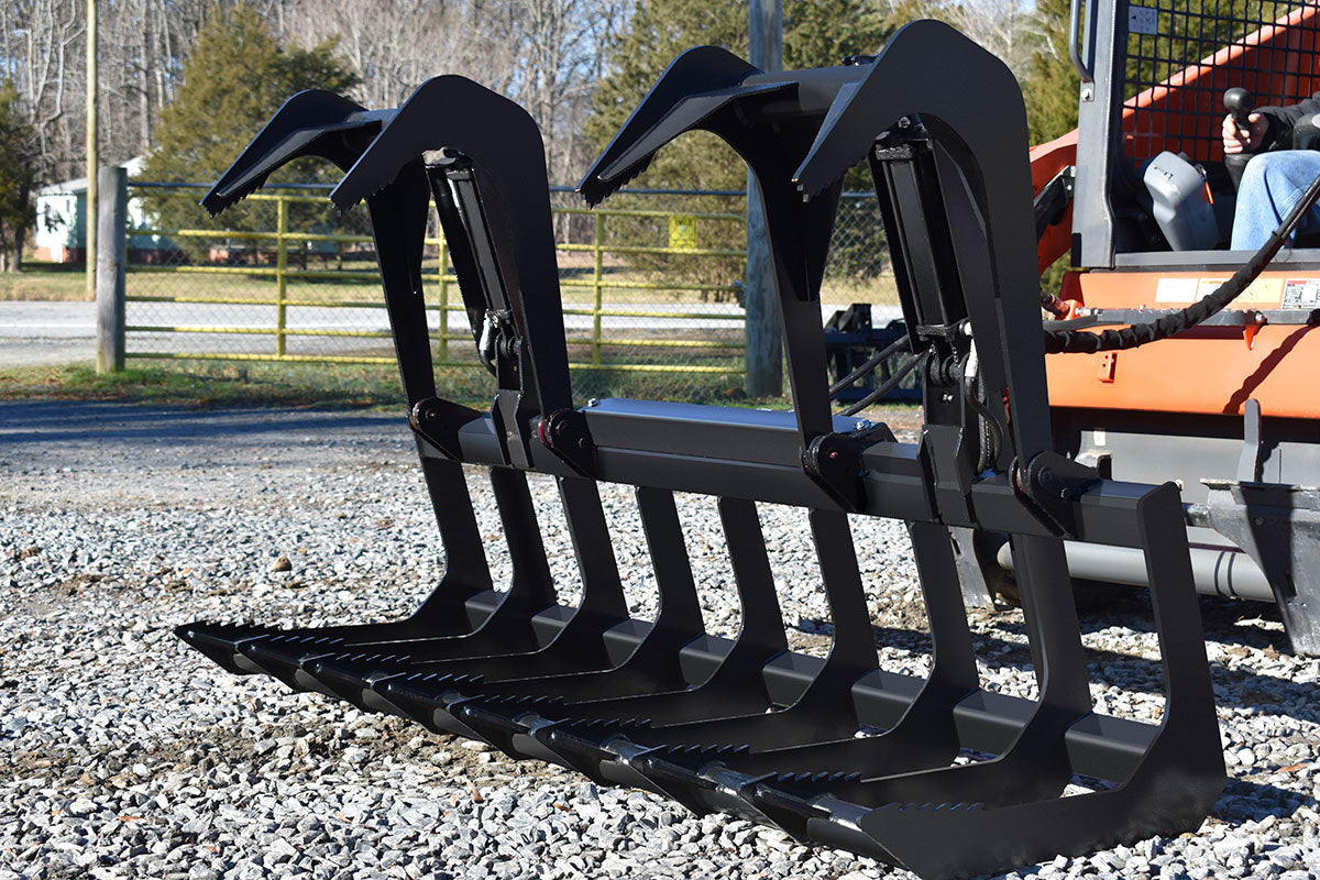 Skid Steer Root Grapple | Heavy-Duty Tractor Attachment — Bison Supply