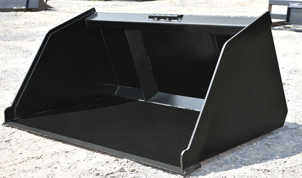 Loflin Skid Steer Snow Bucket – Heavy-Duty Mini Attachment — Bison Supply